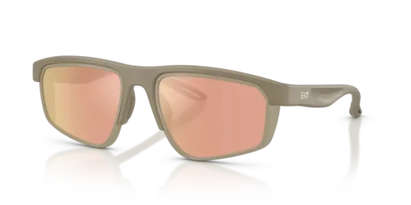 Emporio Armani Rectangle Frame Sunglasses - Sable Foncé Mat