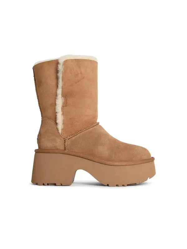 UGG Classic Esmee Chestnut Sheepskin Boots - Beige