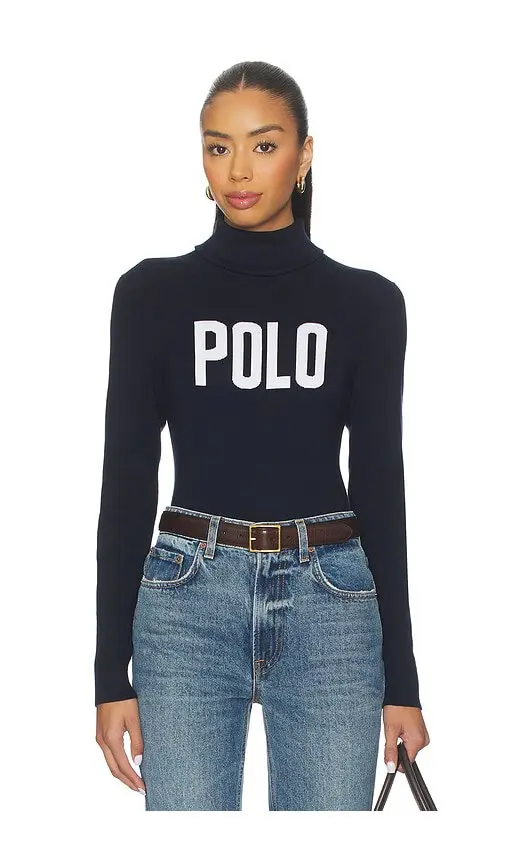 Ralph Lauren Logo Turtleneck Sweater