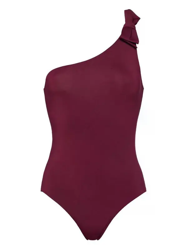 ERES One-shoulder Swimsuit With Bow Embellishment