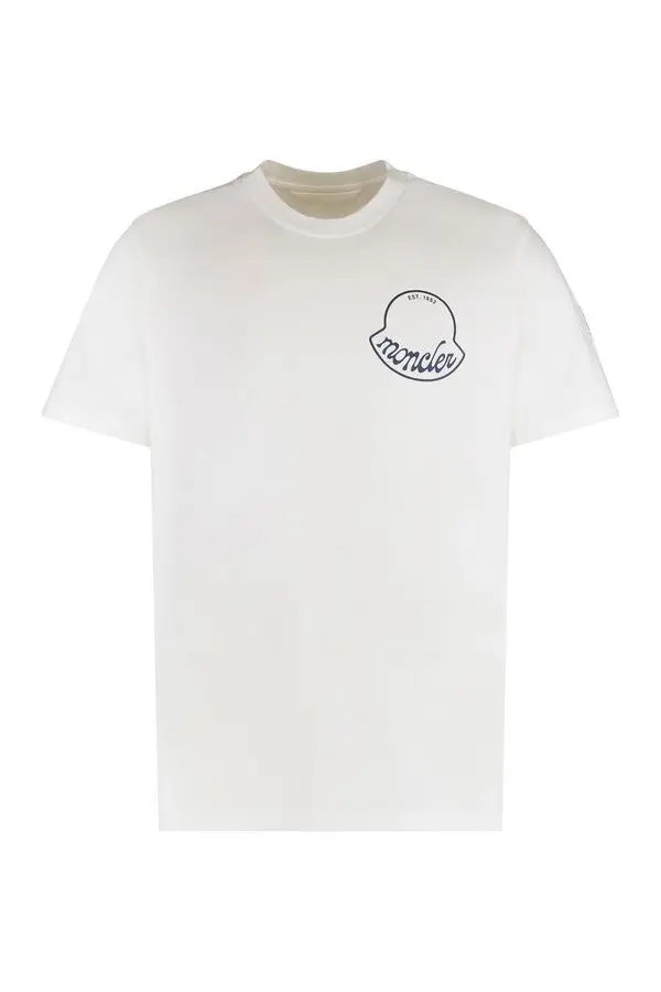 Moncler Printed T-shirt In Cotton