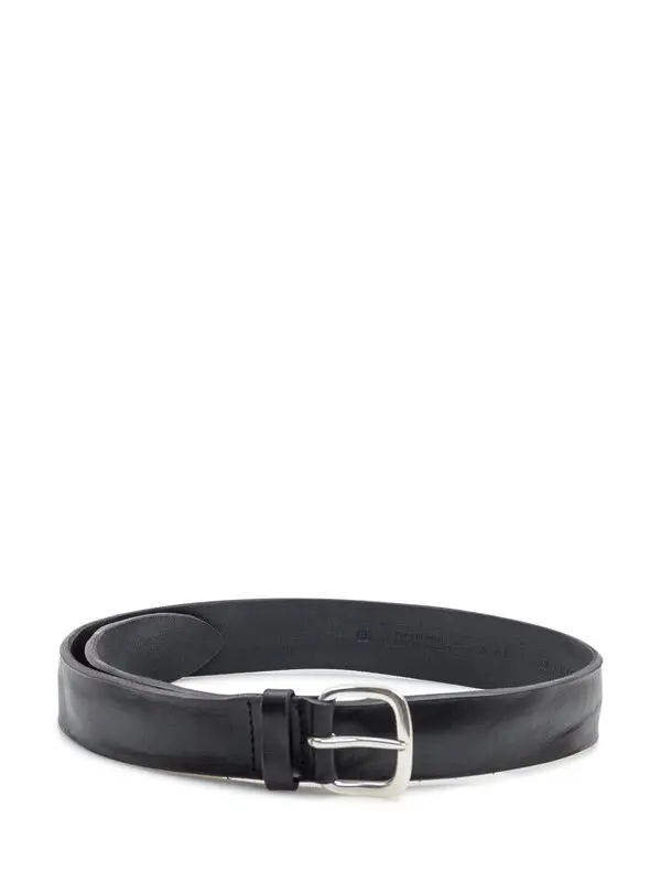 ORTIGNI Leather Belt With Metal Buckle