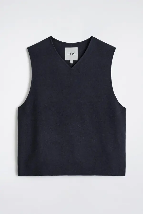 Cos Double-faced Wool V-neck Tank