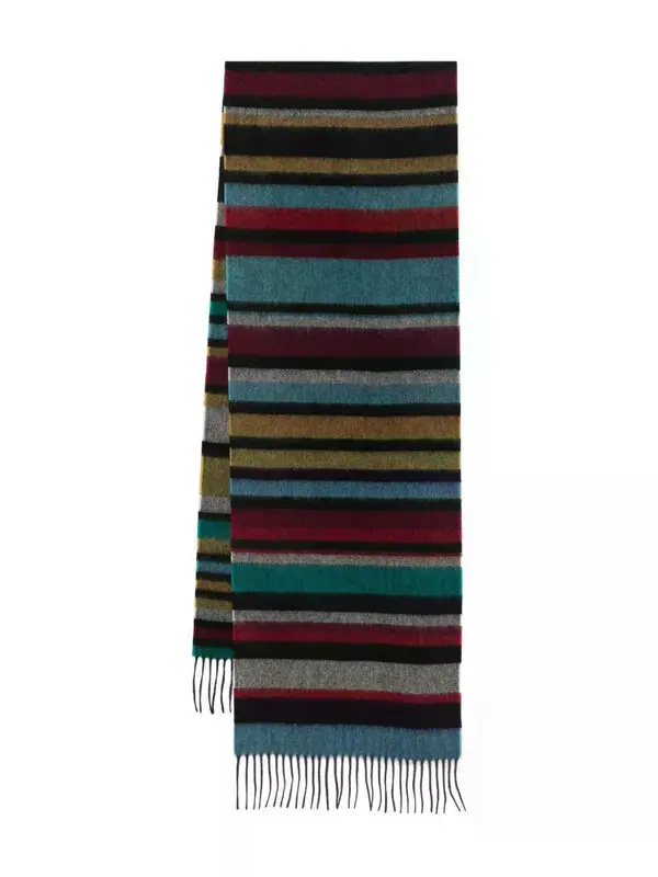 Paul Smith Striped Scarf - Blue