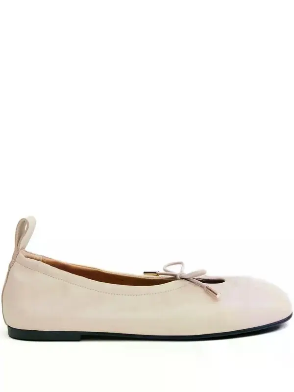 ALOHAS Rosalind Leather Ballerinas - Neutrals