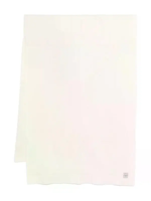 TOTÊME Monogram-print Scarf - White