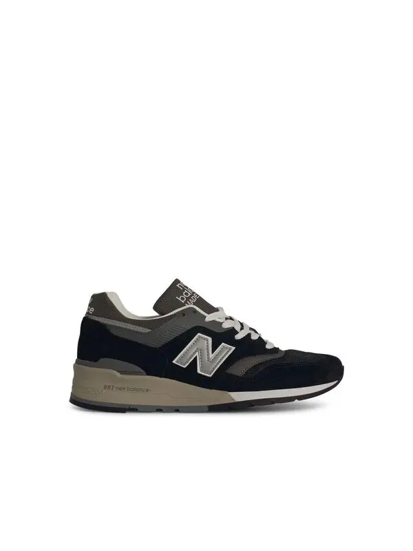 NEW BALANCE 997 Suede Blend Sneakers - Black