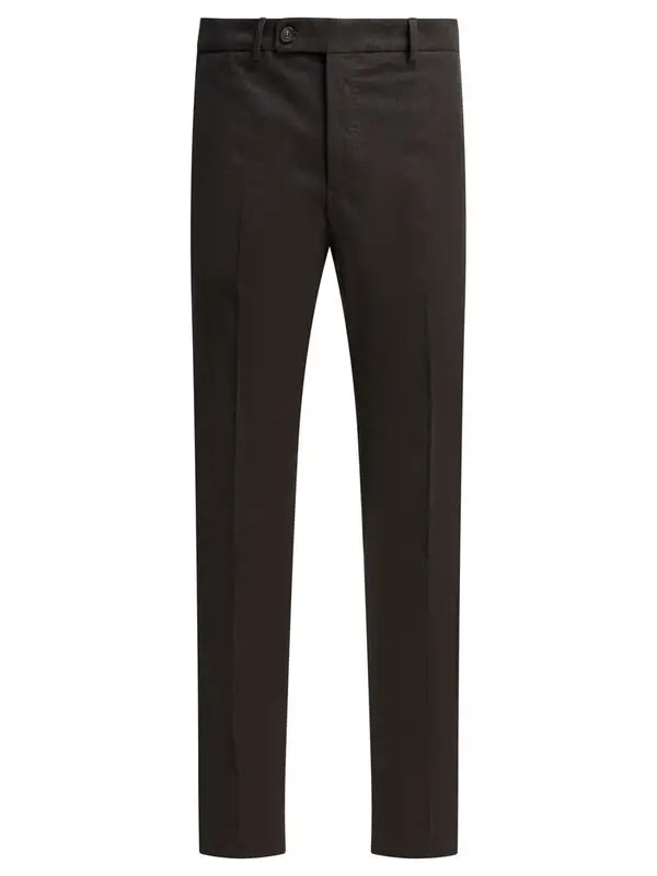 Incotex Cotton Slim Fit Pants - Brown