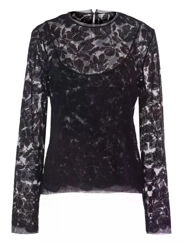 Ermanno Scervino Lace Long-sleeve Top