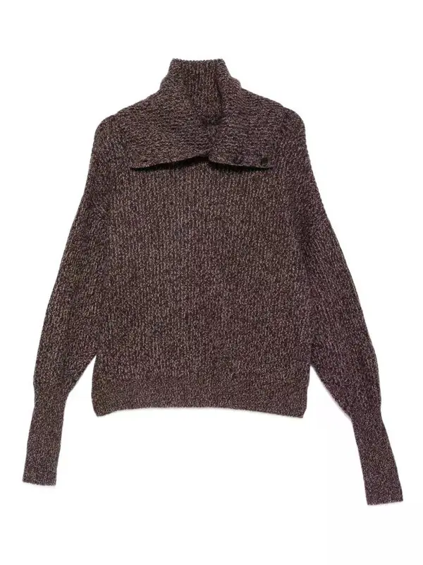 Eric Bompard Button-collar Sweater