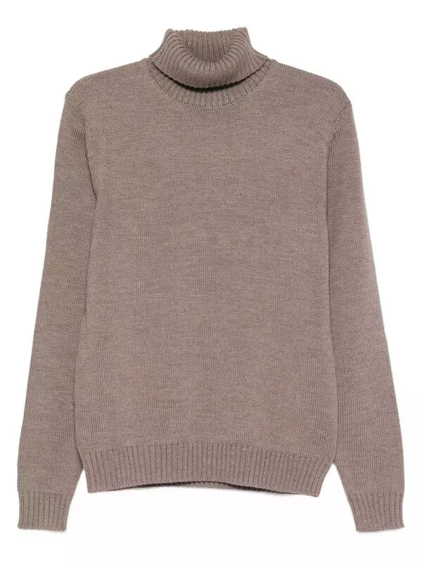 ZANONE Roll-neck Knitted Sweater - Neutrals