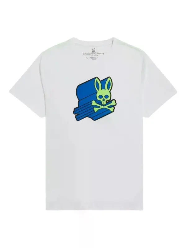 Psycho Bunny Logo Asher T-shirt - White