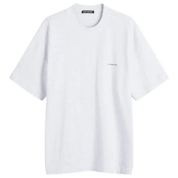COLE BUXTON Mini Logo T-shirt - Light Grey Marl