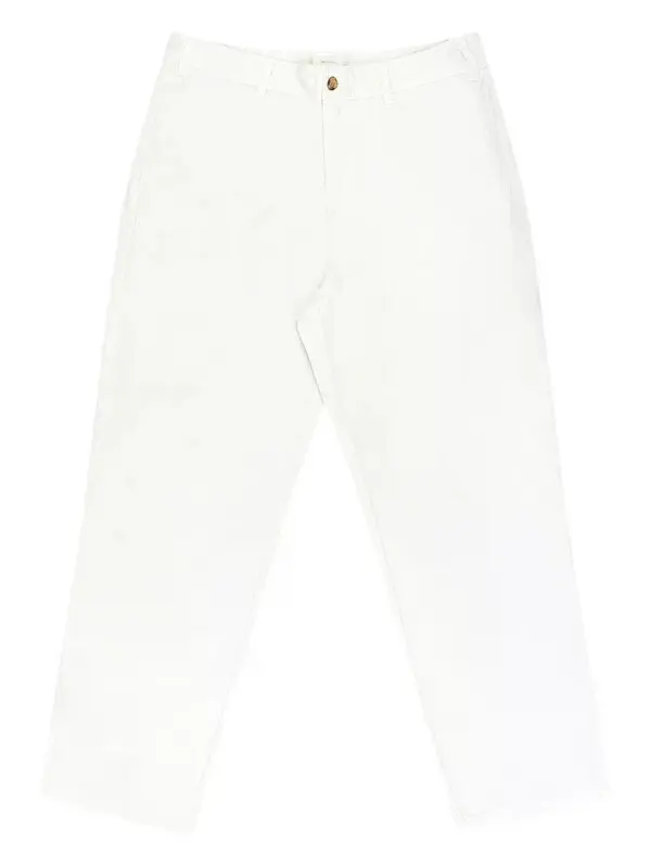 Aimé Leon Dore Garment-dyed Belt-loops Trousers - White