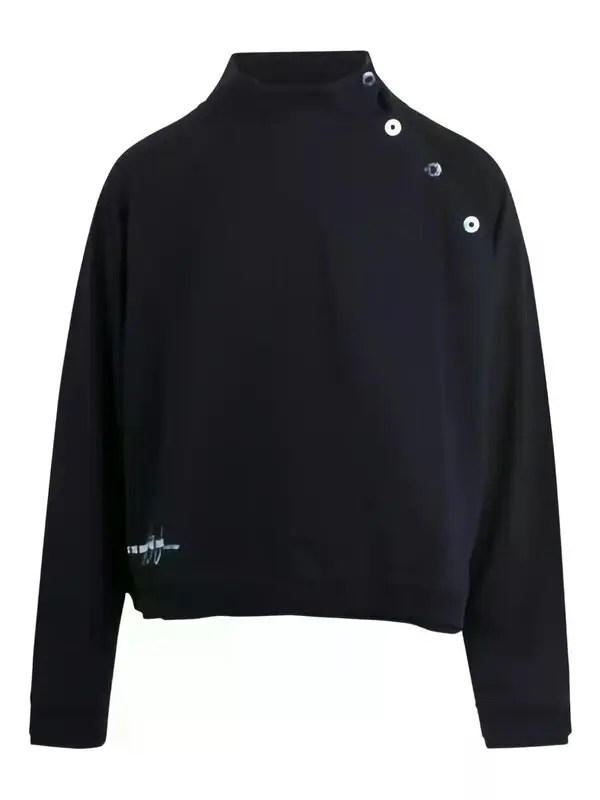 NOUMENO CONCETP Button High-neck Sweater