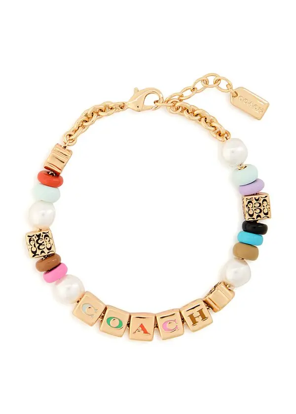 Coach Logo Charm Bracelet