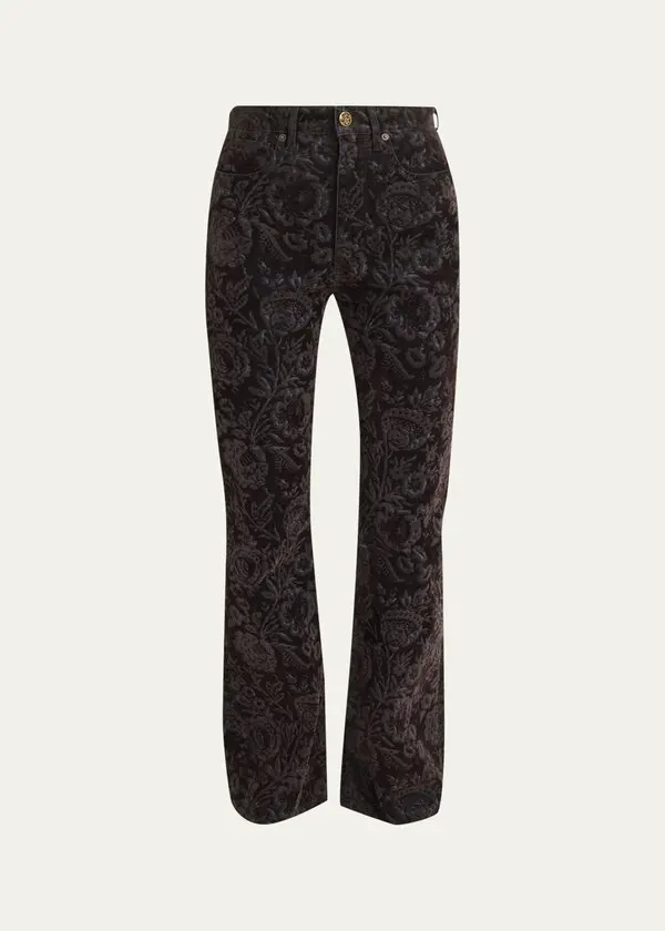 Chloé Floral Bootcut Jeans