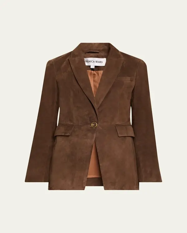 Veronica Beard Duane Suede Dickey Jacket