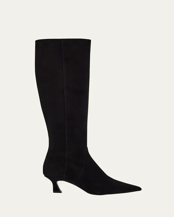 STUART WEITZMAN 50mm Vinnie Knee-high Suede Boots