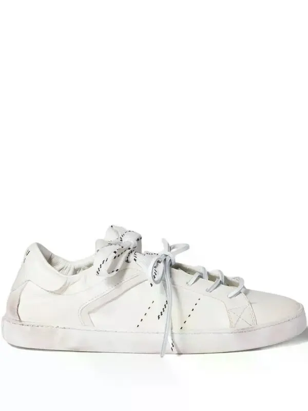 Miu Miu Deco Leather Sneakers - Neutrals