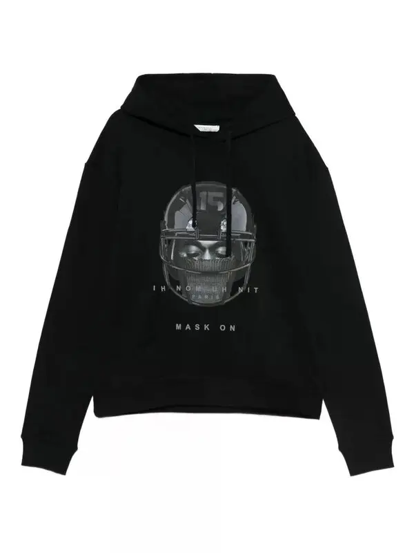 IH NOM UH NIT Graphic-print Hoodie - Black