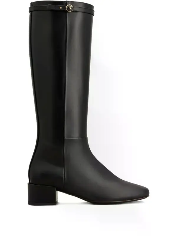 TOD'S Logo-strap Leather Boots