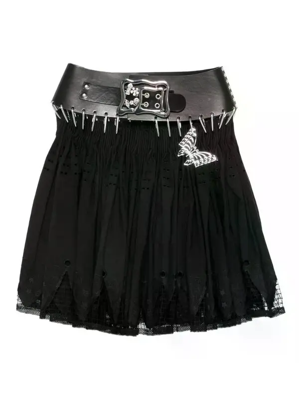 CHOPOVA LOWENA Butterfly-appliqué Carabiner Skirt