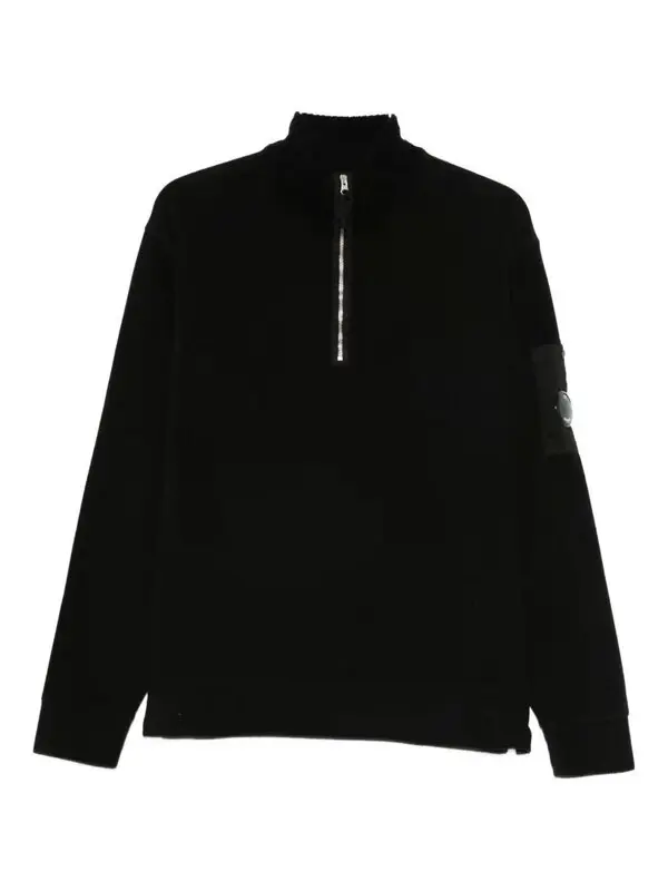 C.P. COMPANY Lens-detail Half-zip Sweater
