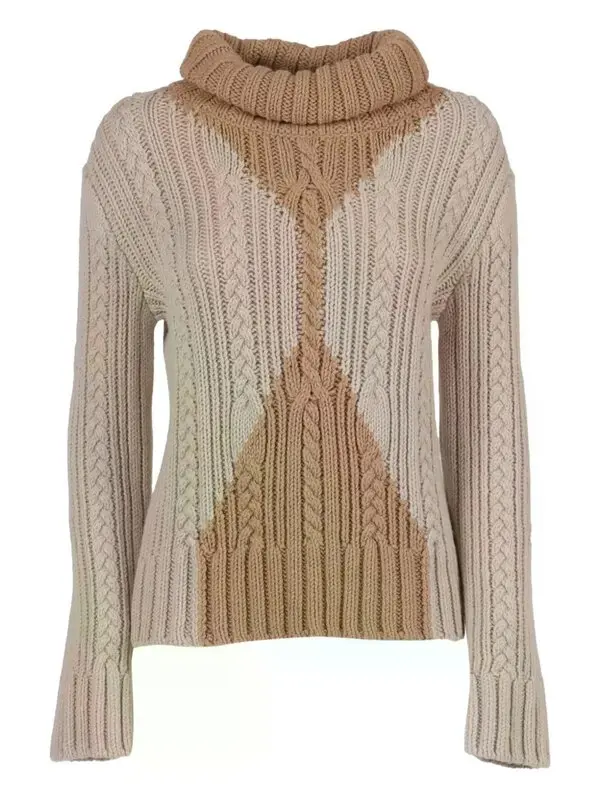 Lorena Antoniazzi Cable-knit Turtleneck Sweater - Neutrals