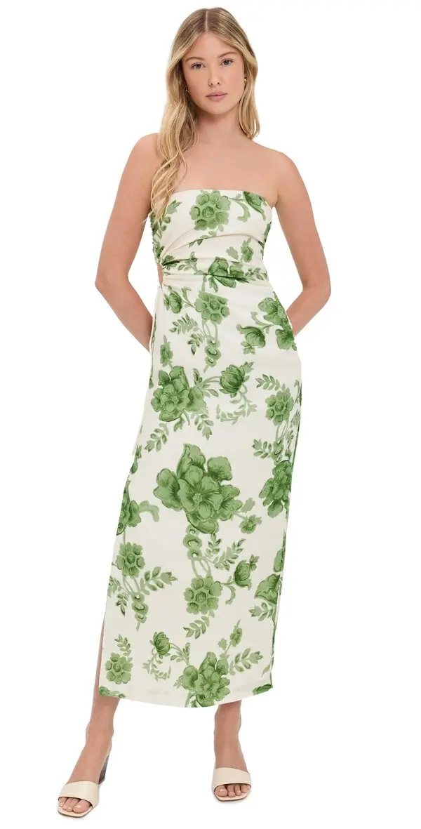 Sir The Label Gardella Strapless Midi Dress