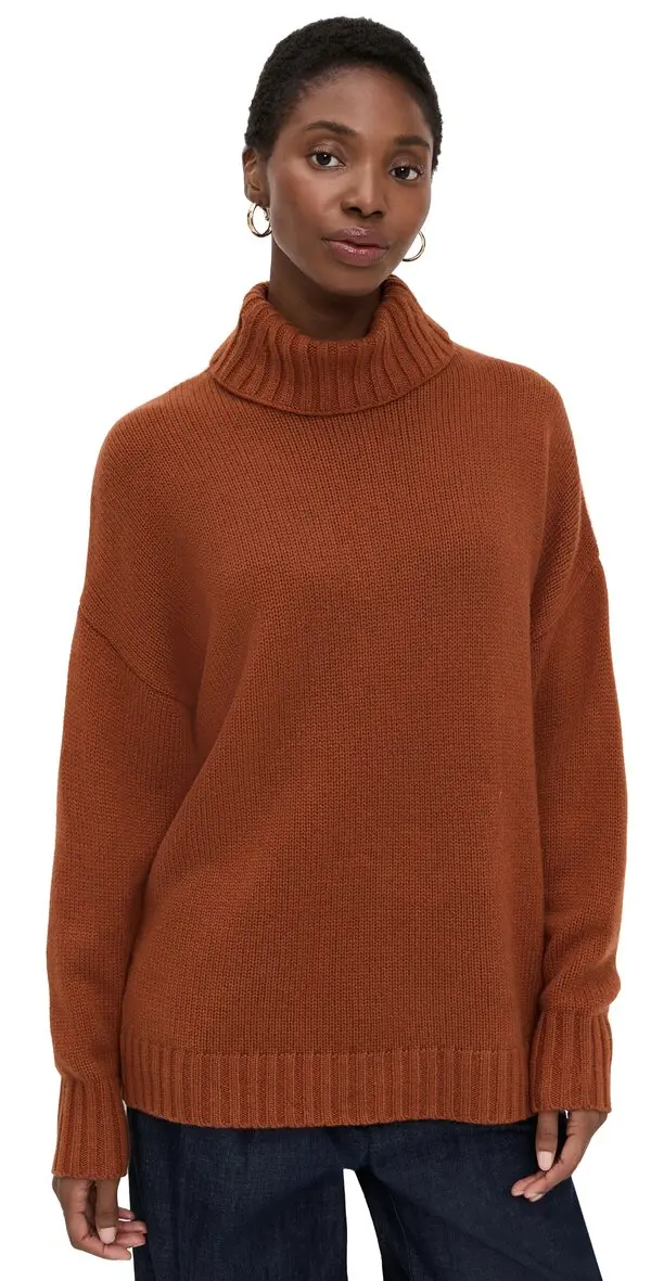 Jenni Kayne Cashmere Porter Turtleneck - Rust