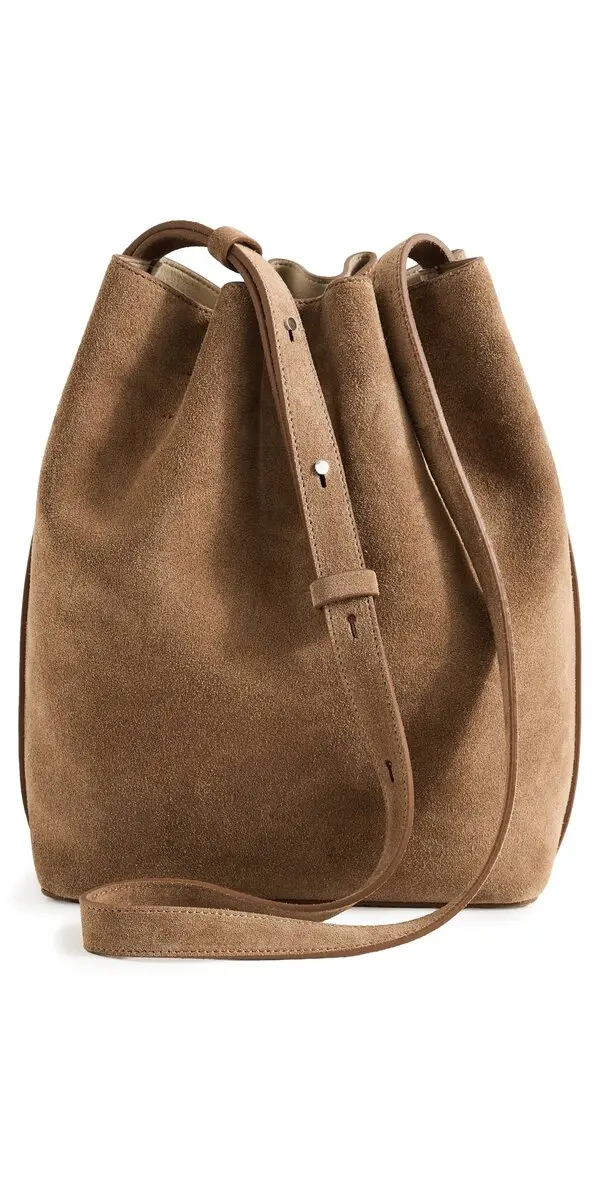 AESTHER EKME Marin Supple Medium Bucket Bag - 237 Suede Date