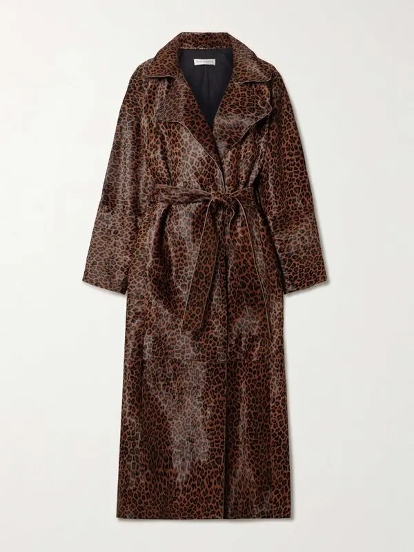 Nour Hammour Althea Leopard-print Coat - Leopard Print
