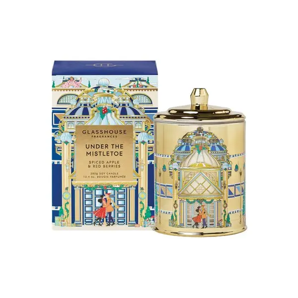 GLASSHOUSE FRAGRANCES Under The Mistletoe Candle