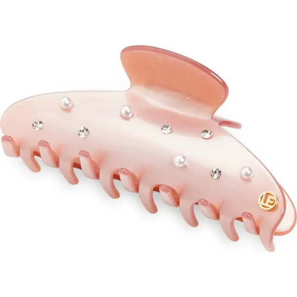 L. Erickson Lumina Embellished Claw Clip - Pale Mauve