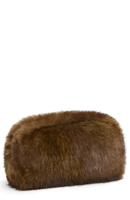 Apparis Noor Faux Fur Pouch - Mink
