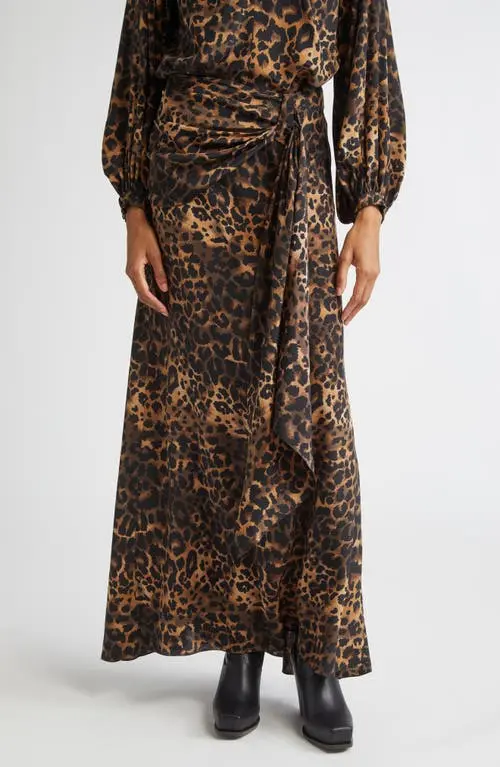 Johanna Ortiz Wild Confidant Cosmology Silk Maxi Skirt