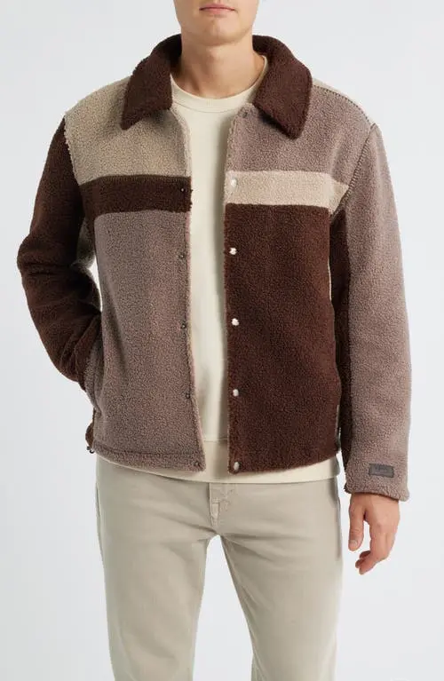 UGG Lachlan Uggfluff Shirt Jacket - Cola Multi