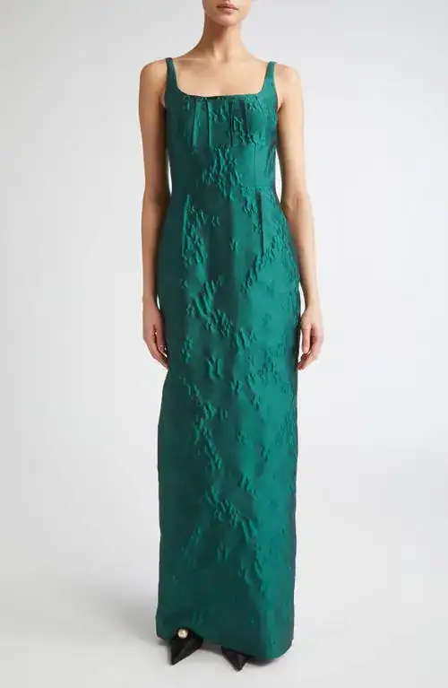 light olive green maxi dress LIVIA Formal Dress main image 0