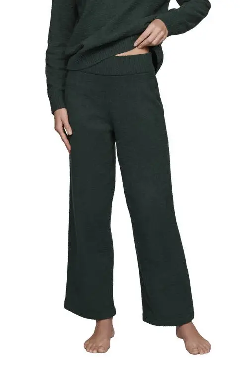 Eberjey Wide-leg Bouclé Pants - Pine