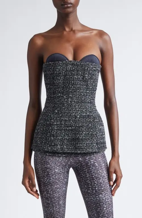 DIESEL® T-orset Bouclé Tweed Corset Top