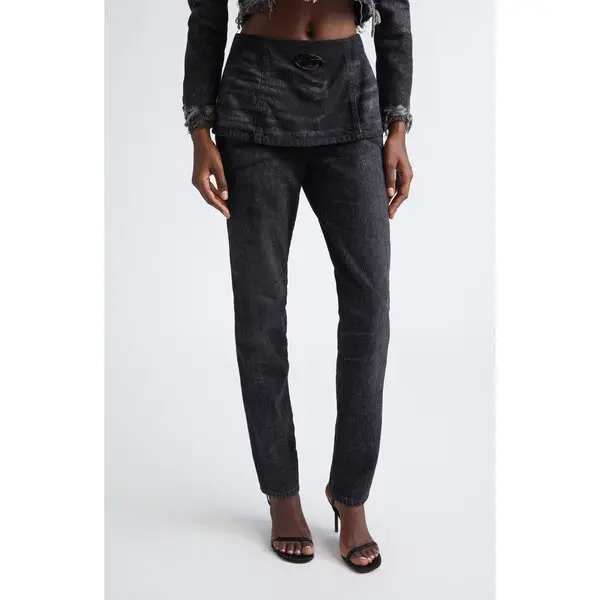 DIESEL® D-hourjian Layered Cotton & Hemp Jeans