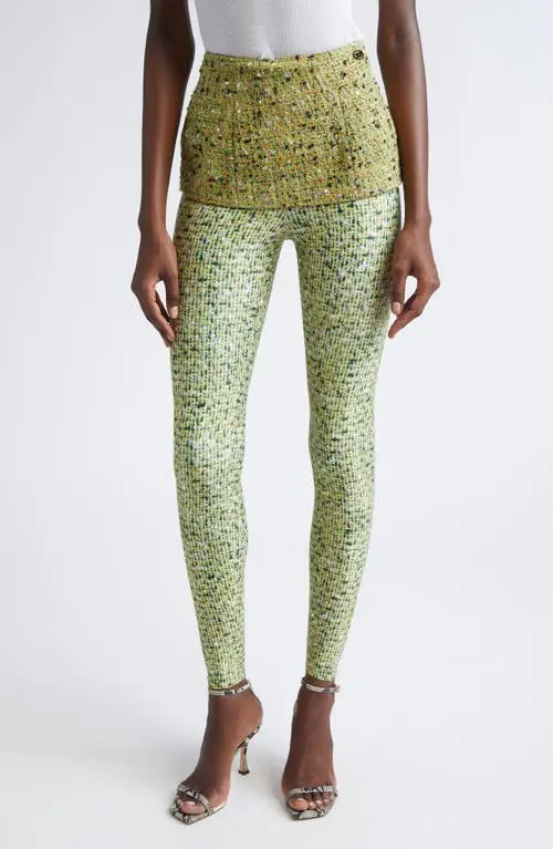 DIESEL® Trompe L'oeil Leggings And Bouclé Skirt