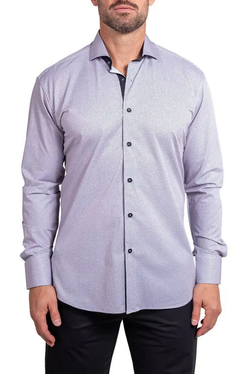 MACEOO Einstein Stretch Ascension Contemporary Fit Button-up Shirt - White