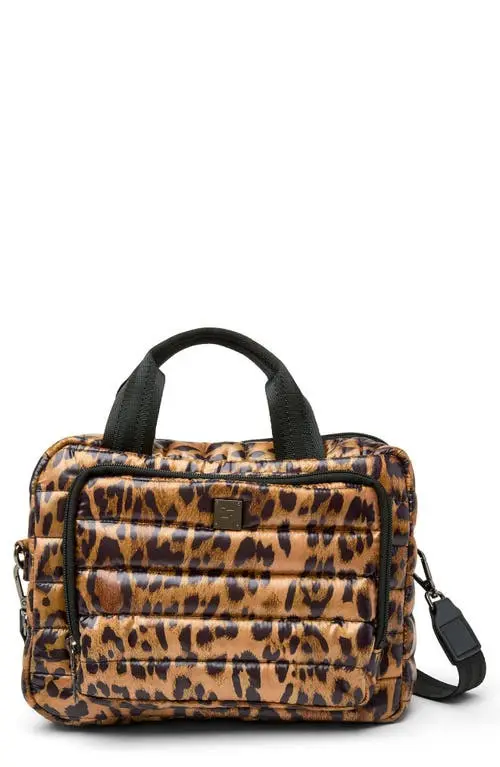 THINK ROYLN Stowaway Quilted Crossbody Bag - Leopard