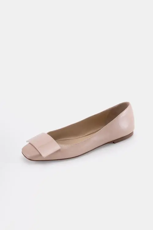 BELLS & BECKS Emma Ballerina Flat With Tab - Blush