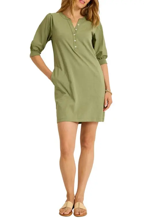Tommy Bahama Islandscape Cotton Henley Minidress