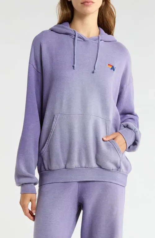 Aviator Nation Essential Relaxed Fit Hoodie - Faded Grape