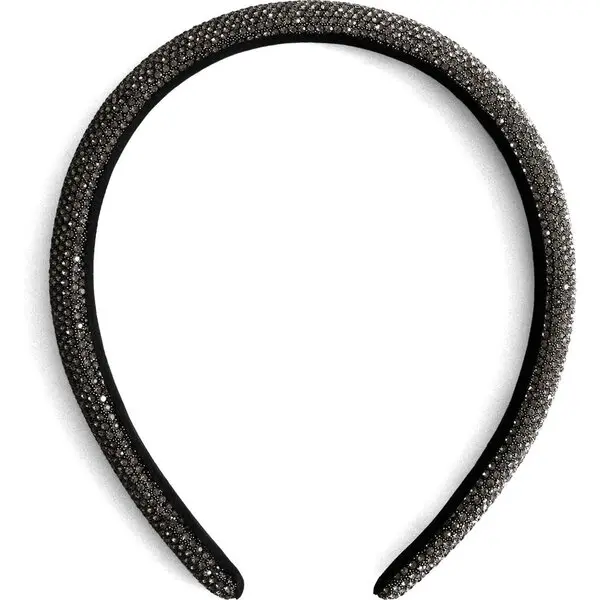 Mango Glitter Rhinestone Headband - Silver