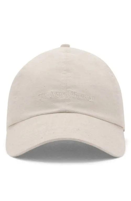 Mango Embroidered Cotton And Linen Baseball Cap - Ecru
